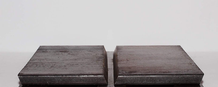 Weld Test Plate Coupon Kit (1″T x 6″L x 3″W) (2) with Backing Bar